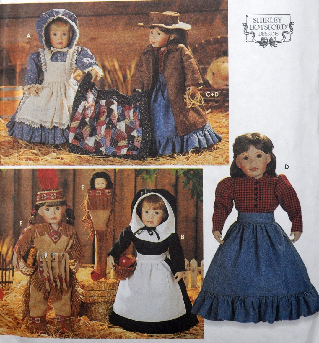 Simplicity 8654 - Historical Outfits for American Girl and Other 18 ...