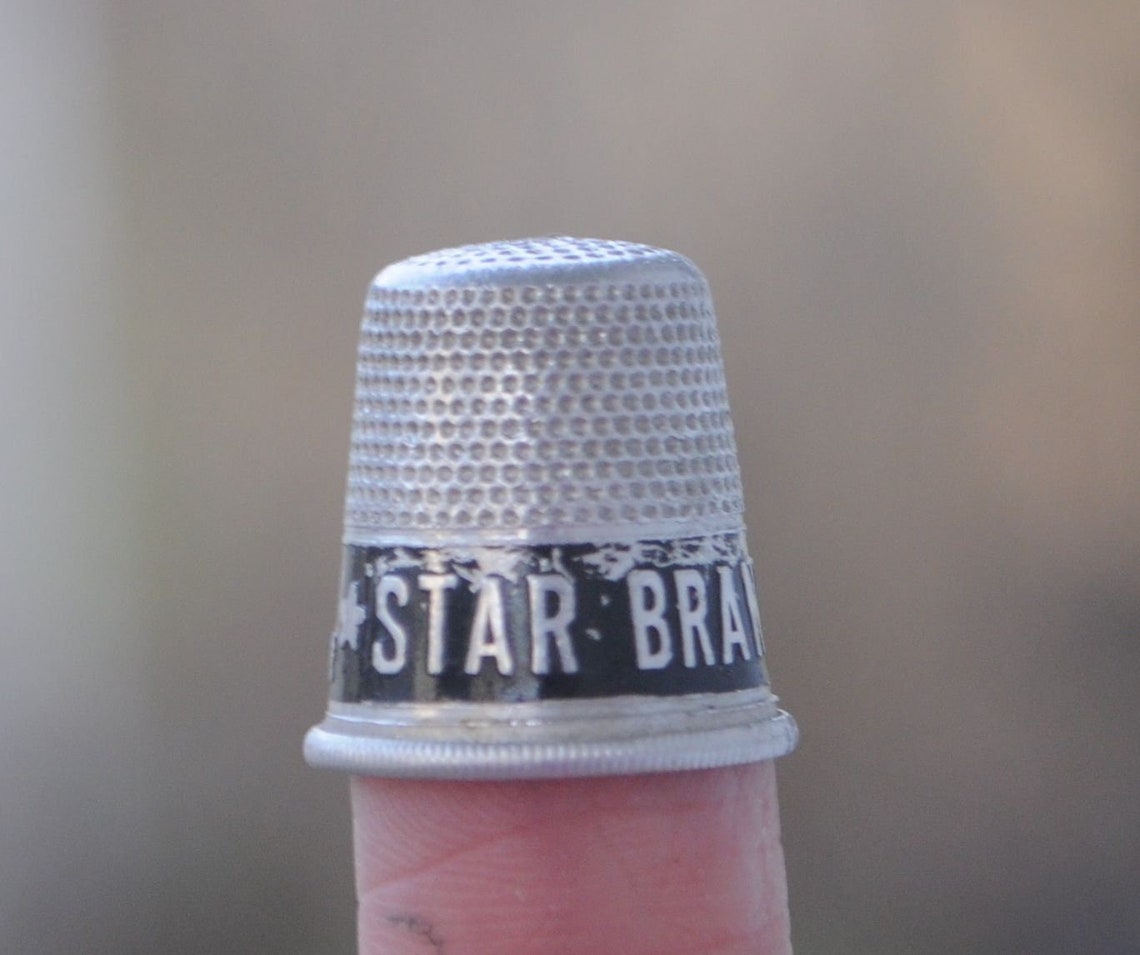 Vintage 1920s 1950s Star Brand Shoes Advertising Thimble - Etsy