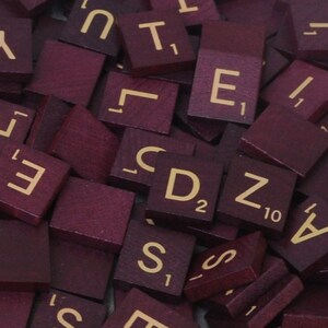 GIANT Lot of Wooden Letter Tiles / Deluxe Scrabble Tiles / Spelling ...