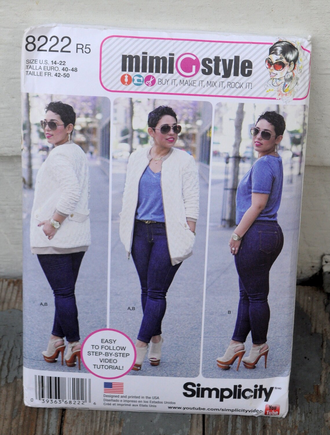Simplicity 8222 - Mimi G. Style DIY Sewing Pattern - Jacket / Coat ...