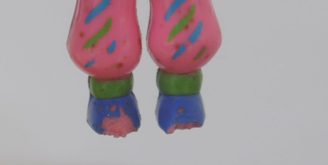Vintage Wee Wild Things Suzie Cutie Doll - Tiny Neon Retro Doll W/ Blue ...