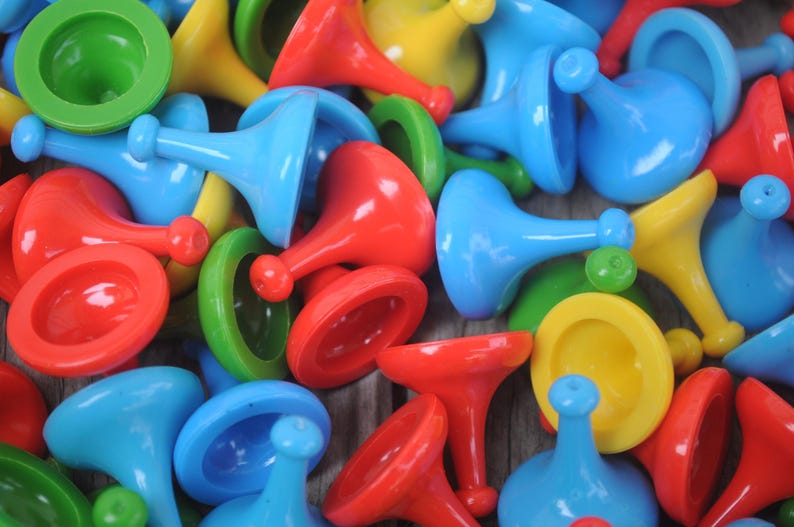 HUGE LOT of Colorful Plastic Game Pieces - Replacements, Altered Art ...