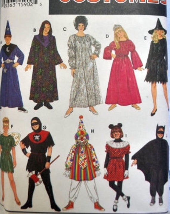 Simplicity 9175 Mix-and-match Kids' Halloween Costumes - Etsy