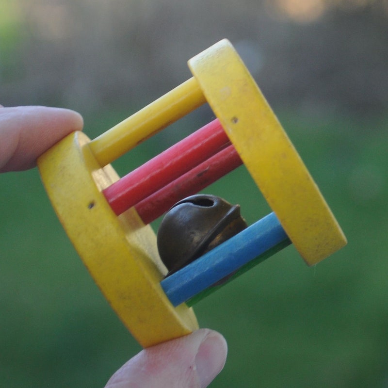 Wooden Baby Rattle - Etsy