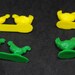 Vintage Plastic Chickens / Rooster - Red, Yellow, or Green - Farm ...