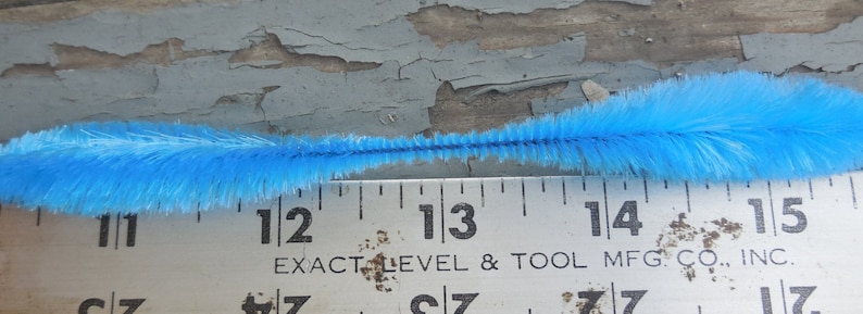 Vintage ELECTRIC BLUE Bump Fuzzy Wire Stems - by the Yard - Pipe ...