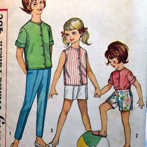 Simplicity 4458 Girls' Play Outfits for Summer Perfect | Etsy