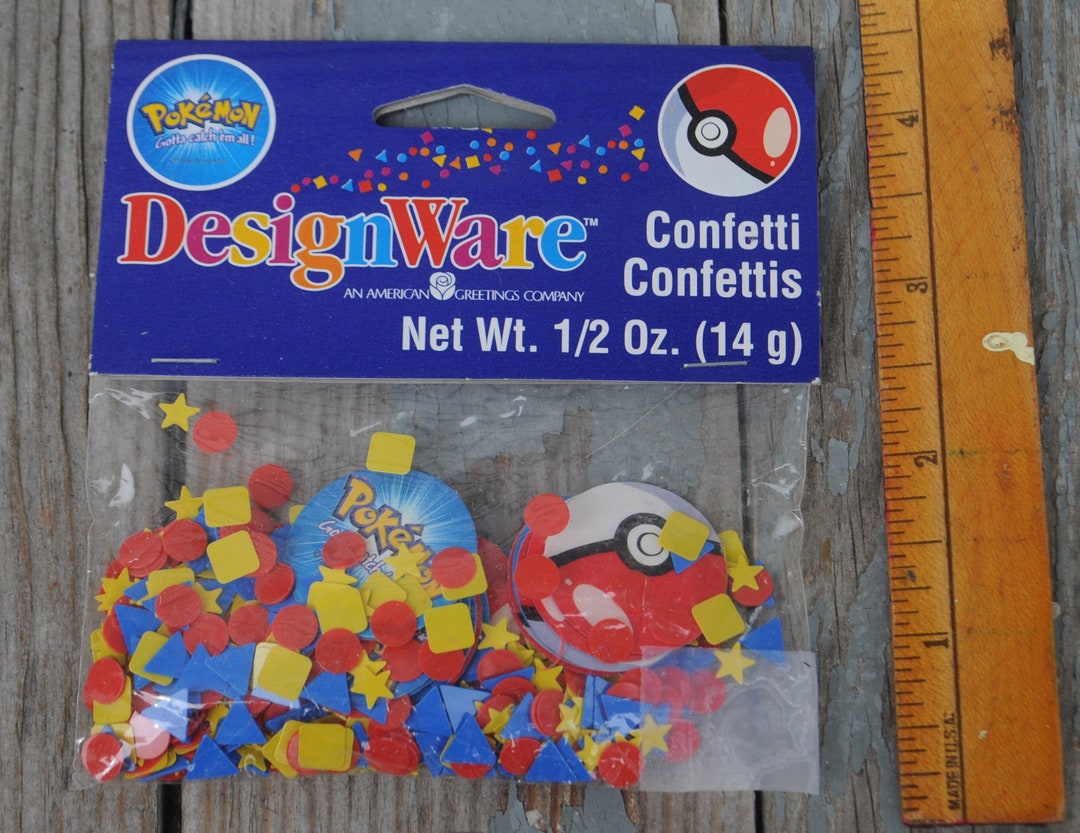 Vintage 1990s Pokémon / Pokemon Confetti / Table Scatter / Birthday ...