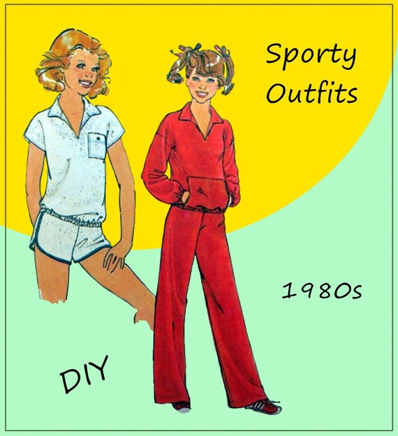 Simplicity 8437 Jiffy Girls' or Tweens' Sportswear / | Etsy