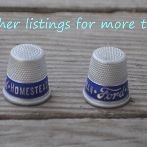 Vintage 1920s - 1950s Star Brand Shoes Advertising Thimble - Hannibal ...