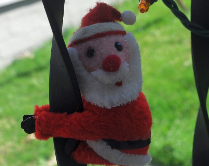 Vintage 1980s Santa Claus - Tree Hugger / Pencil Hugger - Clip-on ...