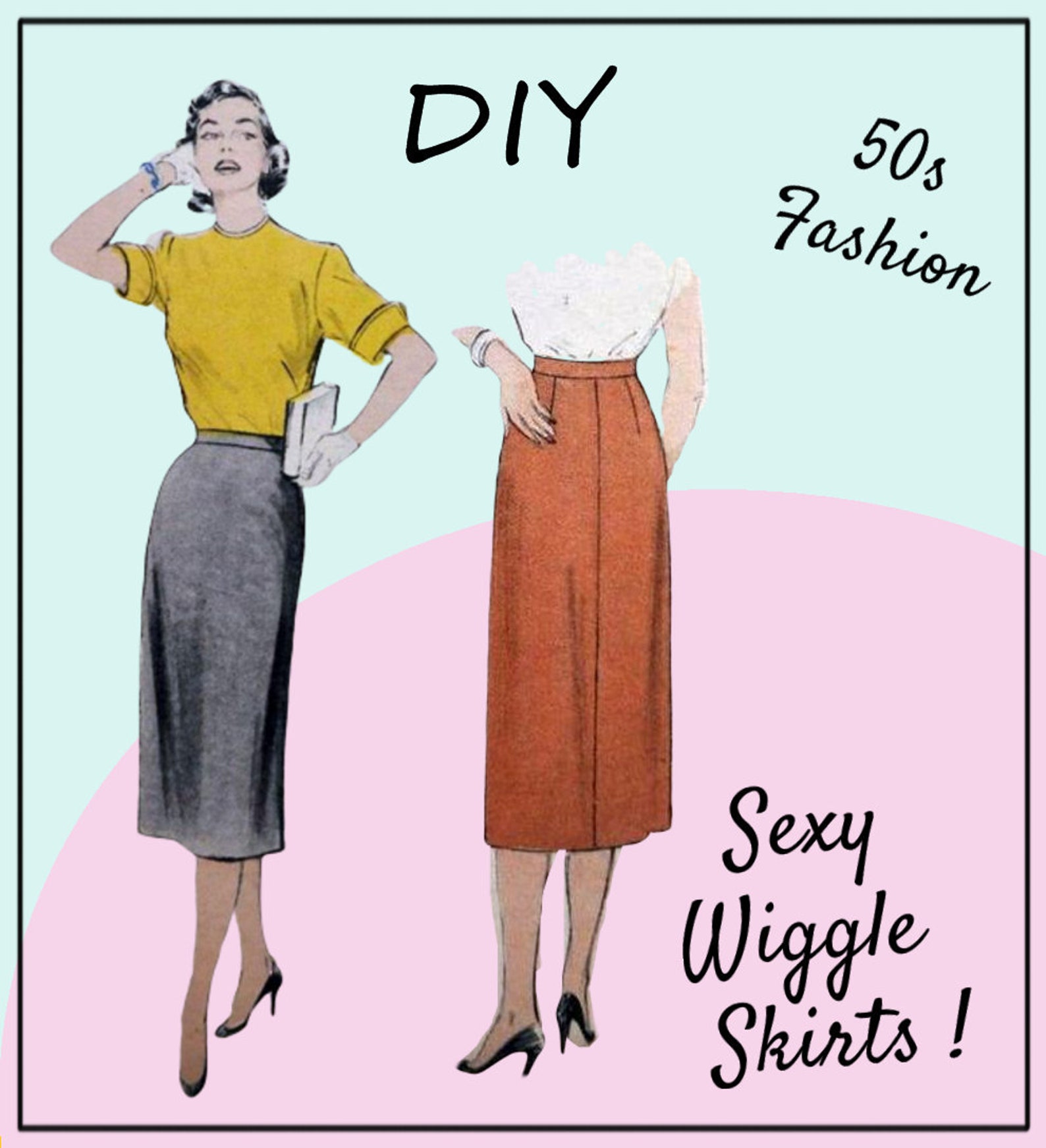 Butterick 5924 Sexy 1950s Pencil Skirts Great Easy - Etsy