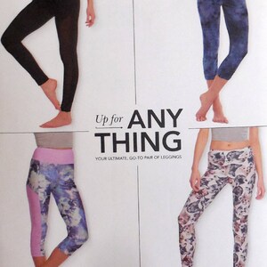 Simplicity 8212 Easy Sew Leggings, Yoga Pants, Joggers, Size XXS XXL ...