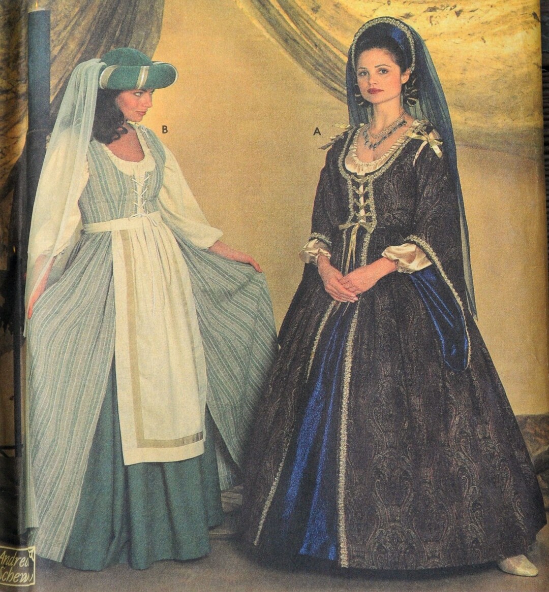 Simplicity 7756 - DIY Renaissance Costumes - Gown, Peasant Dress ...