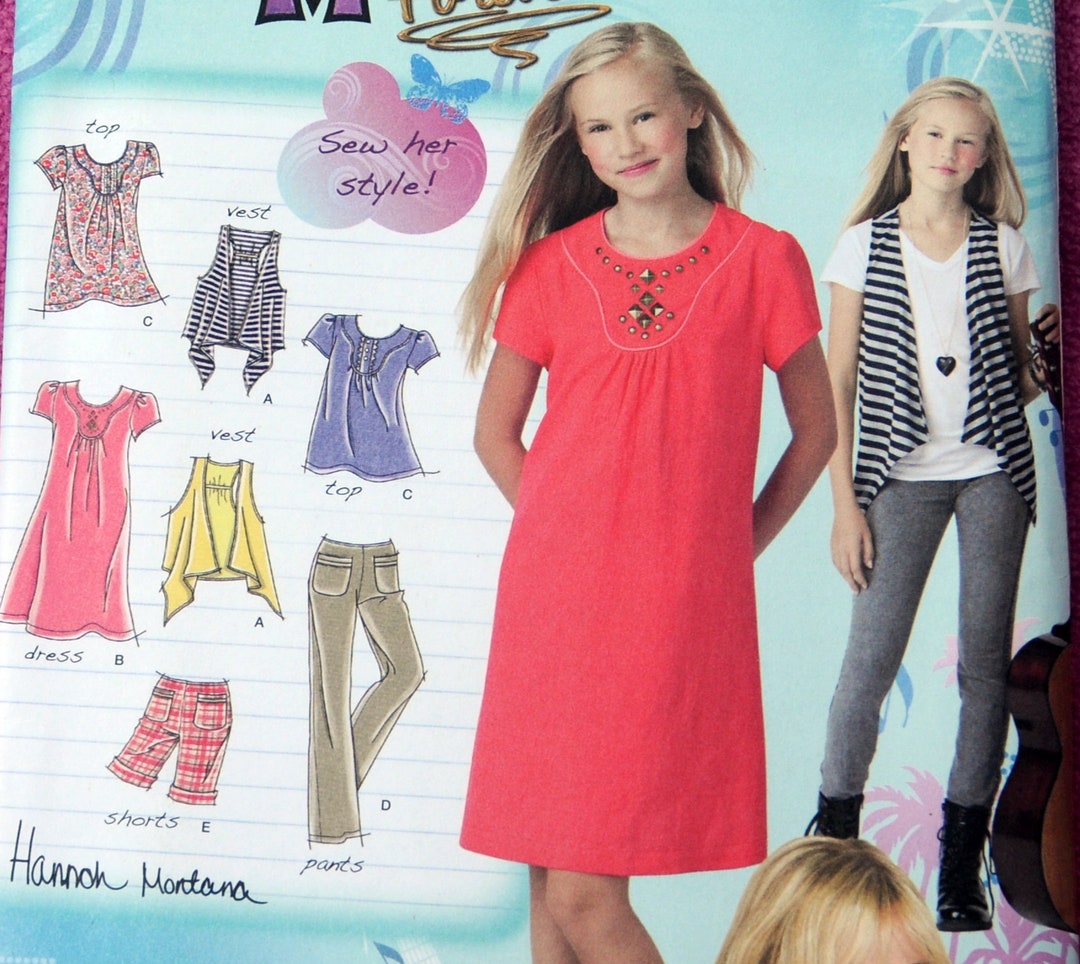 Simplicity 2267 - Easy Sew Outfits for Girls or Tweens - Hannah Montana ...