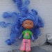 Vintage Wee Wild Things Suzie Cutie Doll - Tiny Neon Retro Doll W/ Blue ...