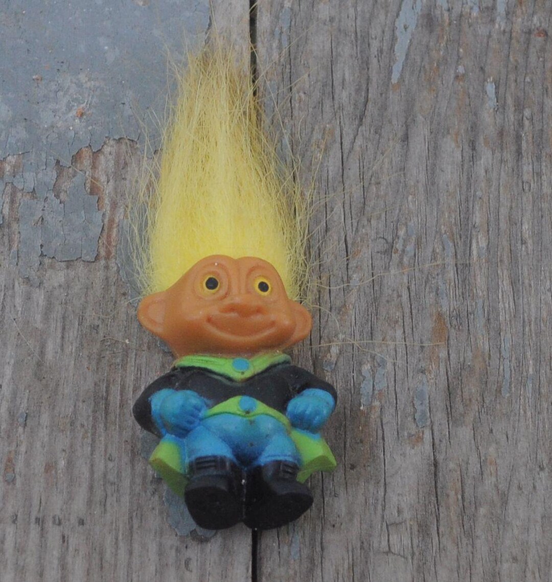 Vintage 1990s Soma Troll - Super Hero - Super Troll - Yellow Hair ...