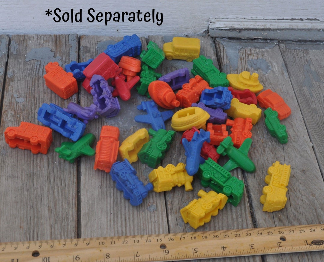 Vintage 1980s Colorful Vehicle Erasers - Train, Car, Plane, Boat ...