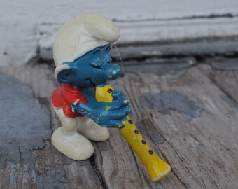 Vintage 1980s Smurfs Red Devil Figurine by Schleich - 1984 - Naughty ...