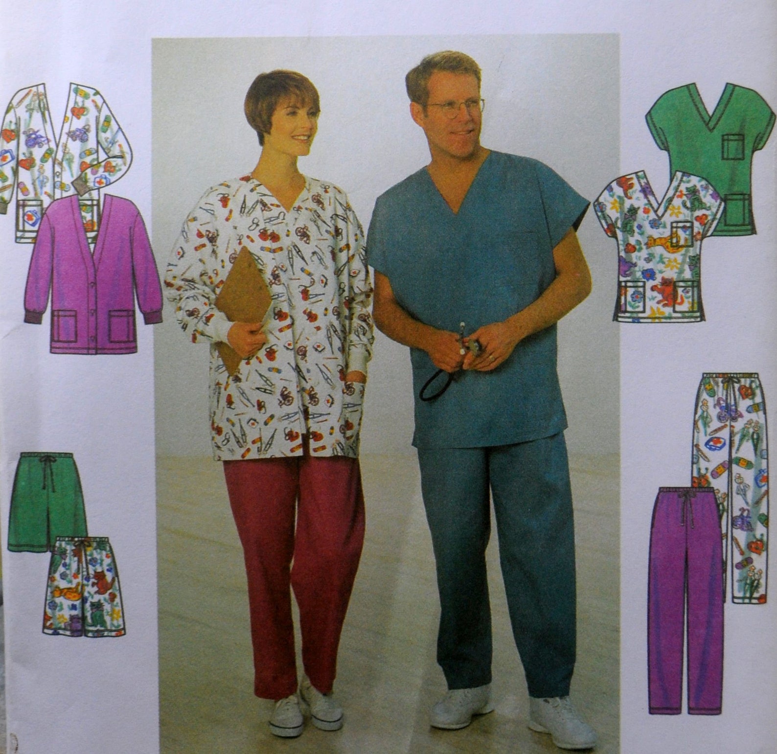 Simplicity 8088 - DIY Medical Scrubs - Doctors, Nurses, Vet Tech, Aide ...