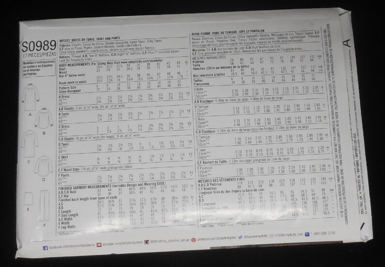 Simplicity 0989 Beautiful Peasant Blouse Boho Retro - Etsy