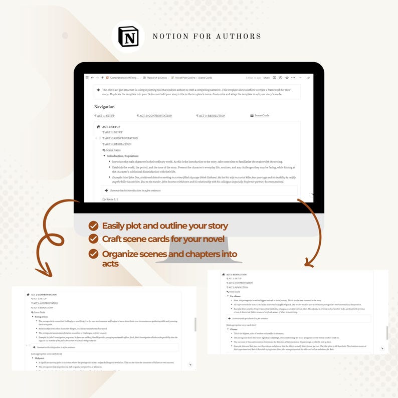 Writing Dashboard for Authors and Writers Notion Templates for Authors ...