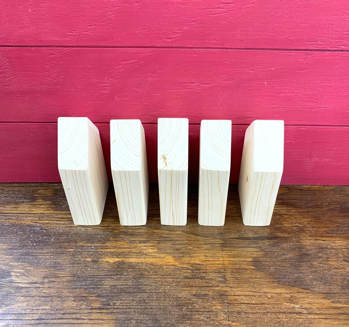 Unfinished Wood House Block: DIY Craft Village Blocks - Etsy