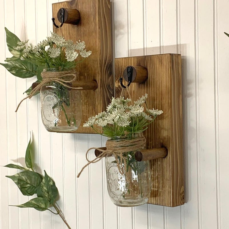 Mason Jar Wall Decor - Etsy