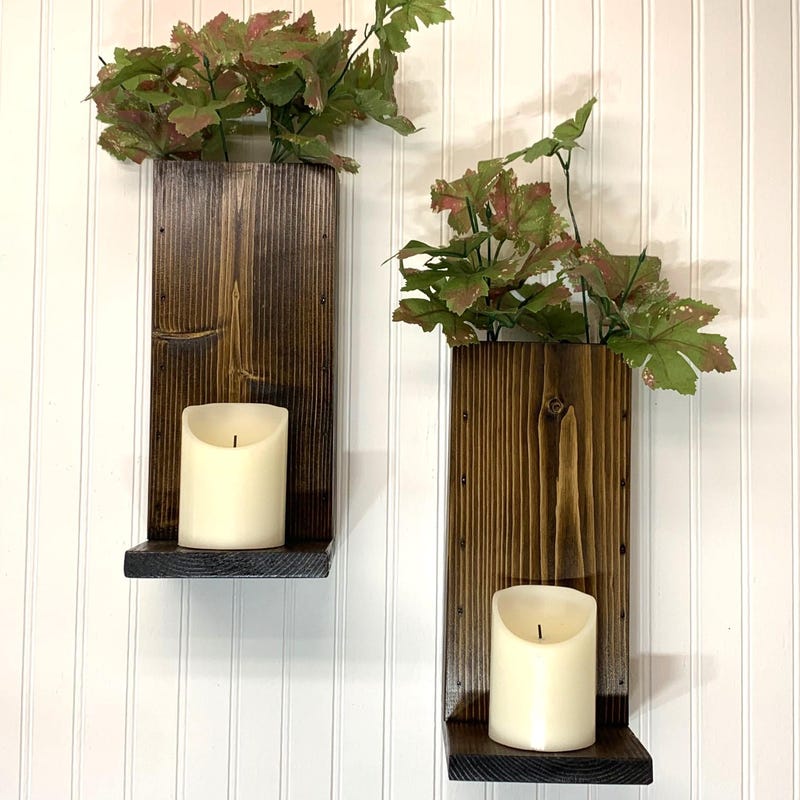 Rustic Wall Sconce - Etsy
