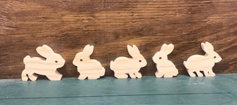 Delightful DIY Wooden Bunny Rabbits-5 Poses and 15 Patterns, PDF ...