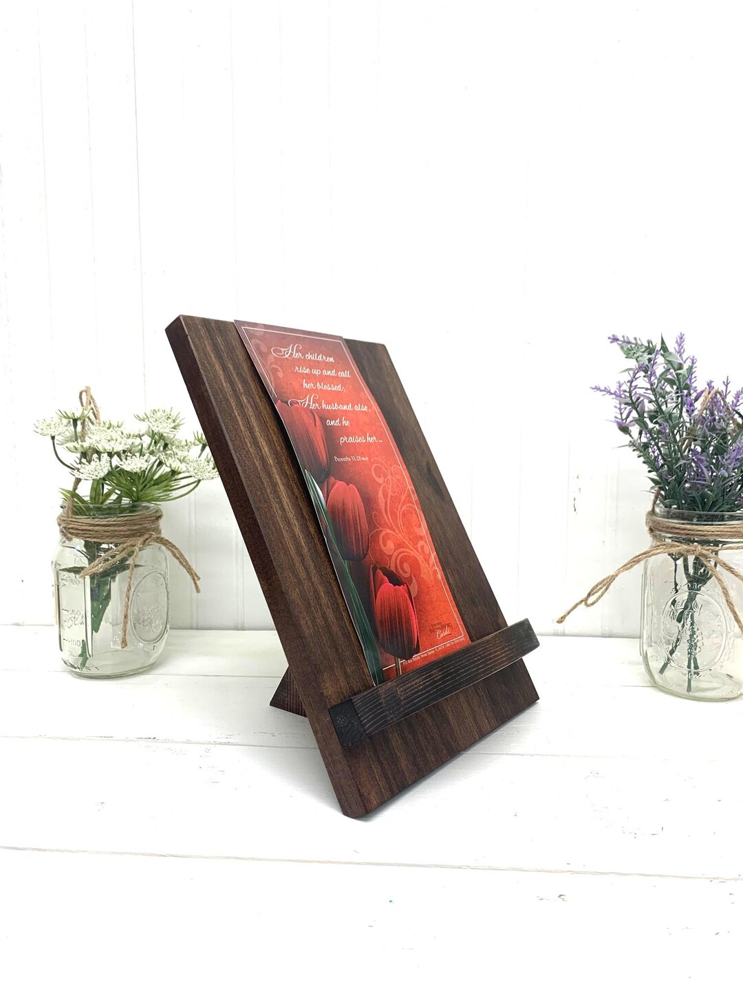 Multi-purpose Wooden Easel-book Holder-ideal for Displaying Art, Photos ...