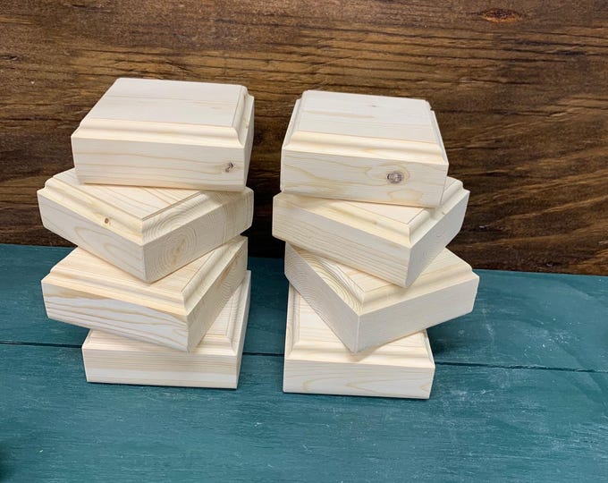 Wood Blocks, Wood Craft Blocks, Square Craft Blocks, Pine Blocks, 1-1/2 ...