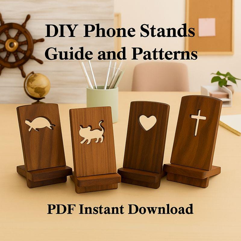 Creative Phone Stand Fun Pack-diy Guide and Patterns, Instant Download ...