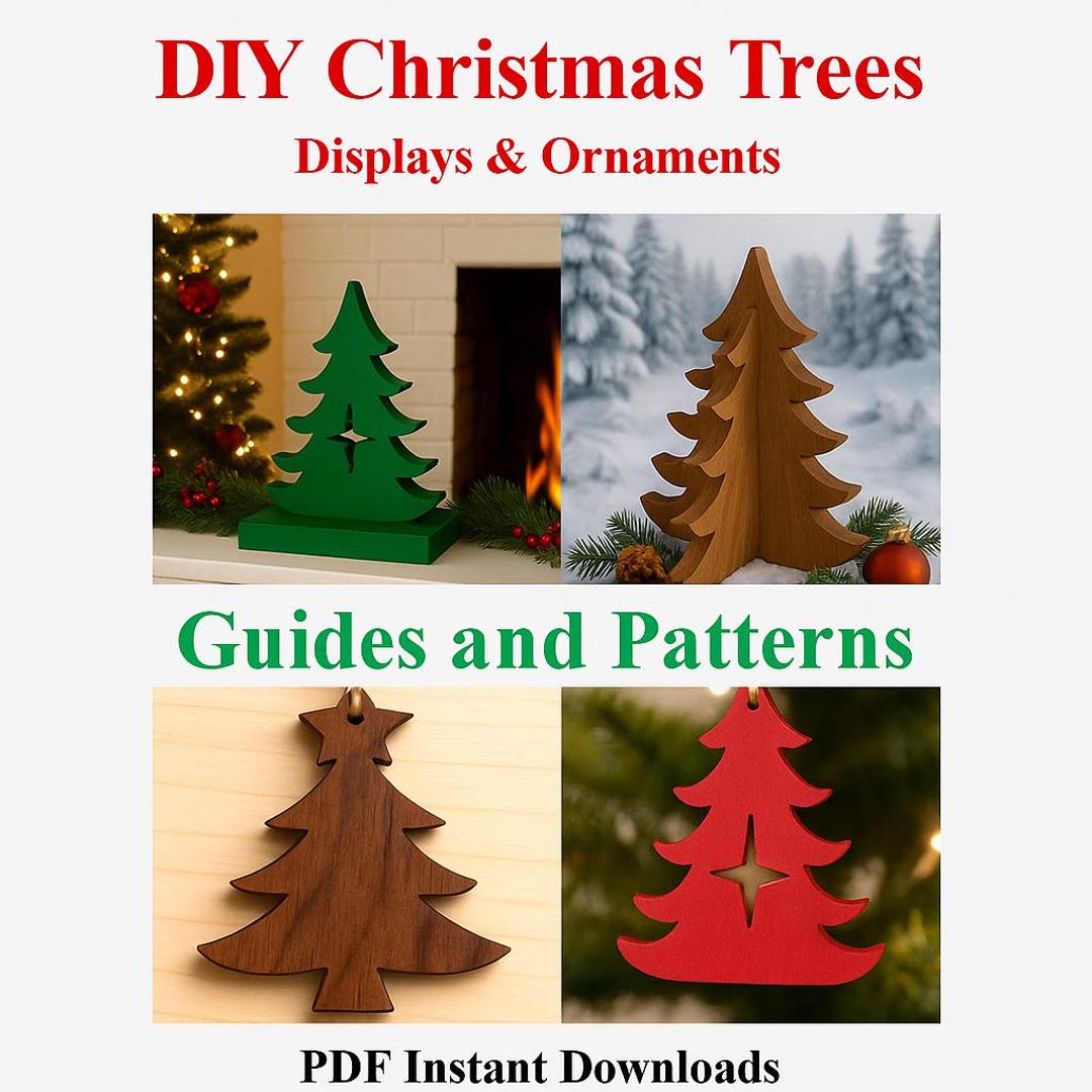 DIY Christmas Bundle-christmas Trees, Displays, and Ornaments: 3 Pdfs ...