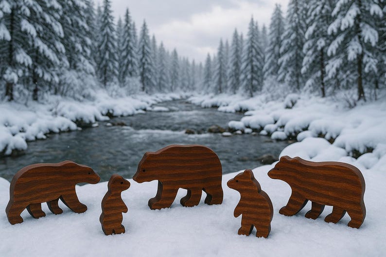 DIY Wooden Bear Patterns, 5 Bear Designs, Woodworking Project (PDF ...