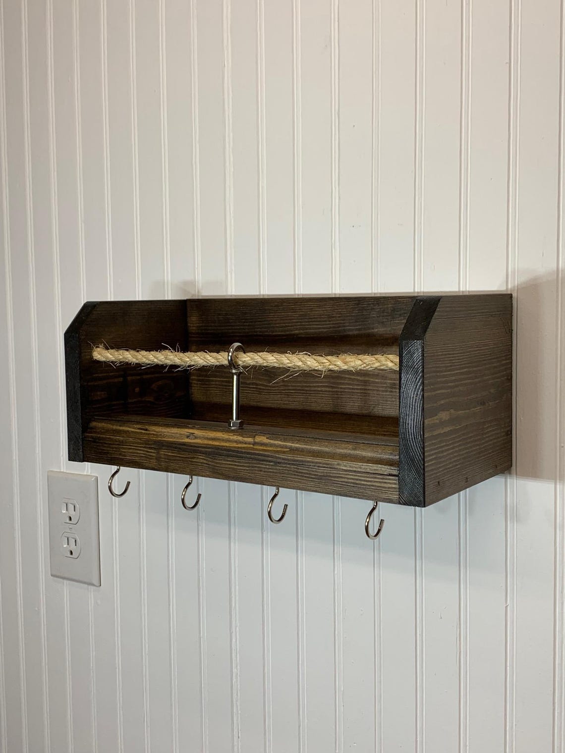 Mail and Key Holder-organizer, Entryway Mail Holder, Handcrafted Mail ...