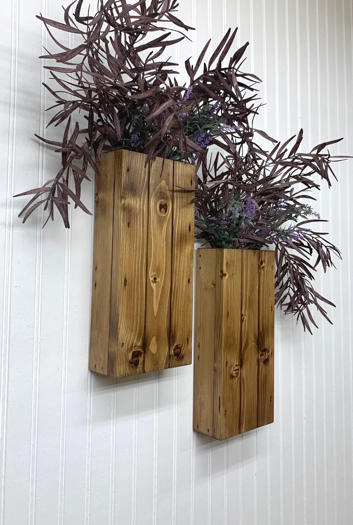 Modern Farmhouse Sconces With Floral Touch-set of 2-country Charm Wall ...