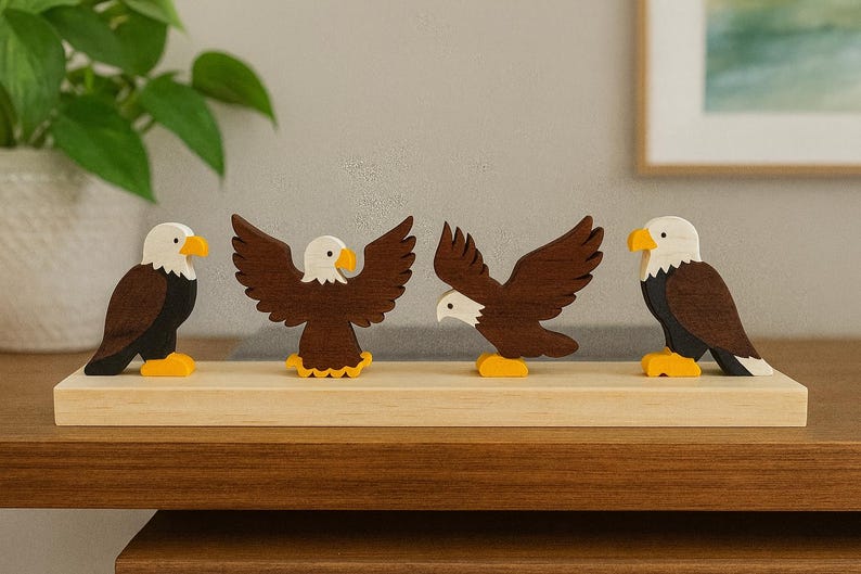 DIY Wooden Eagle Patterns: Scroll Saw Woodworking Project (PDF Download ...