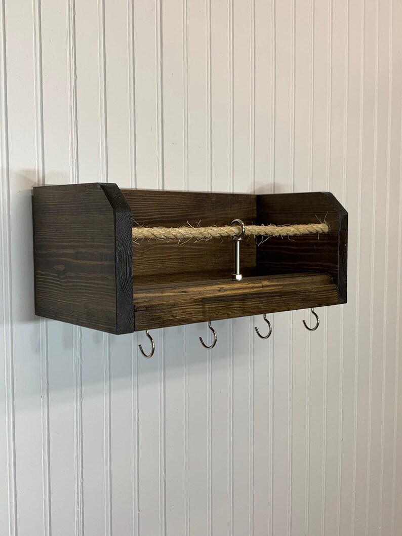 Mail and Key Holder-organizer, Entryway Mail Holder, Handcrafted Mail ...