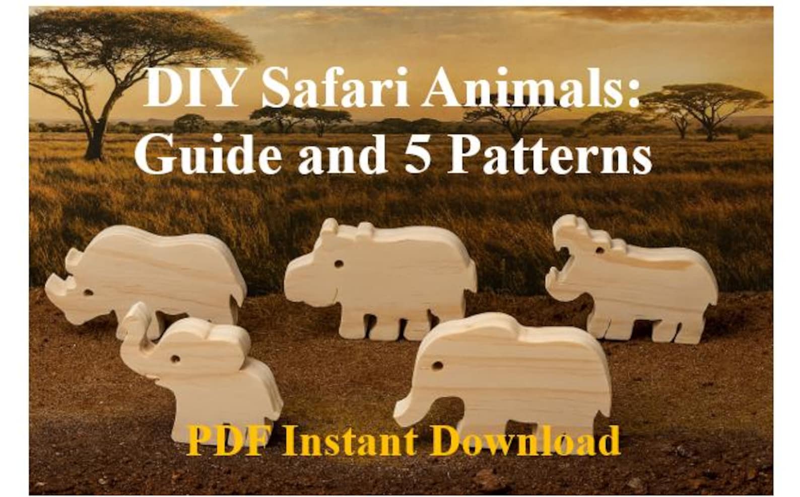 Creative Woodworking Fun Pack-66 Animal Patterns + Easy-to-follow ...