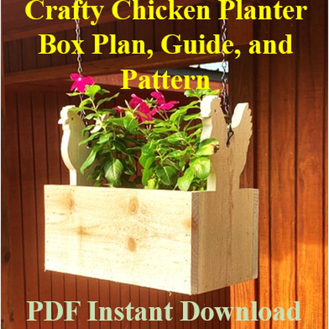 Crafty Chicken DIY Hanging Cedar Planter Box: PDF Instant Download ...