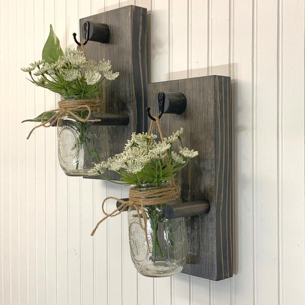 Mason Jar Wall Decor - Etsy