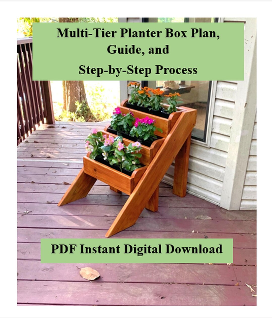 Elevate Your Garden: DIY Multi-tier Planter Box, Herb Planter, Instant ...