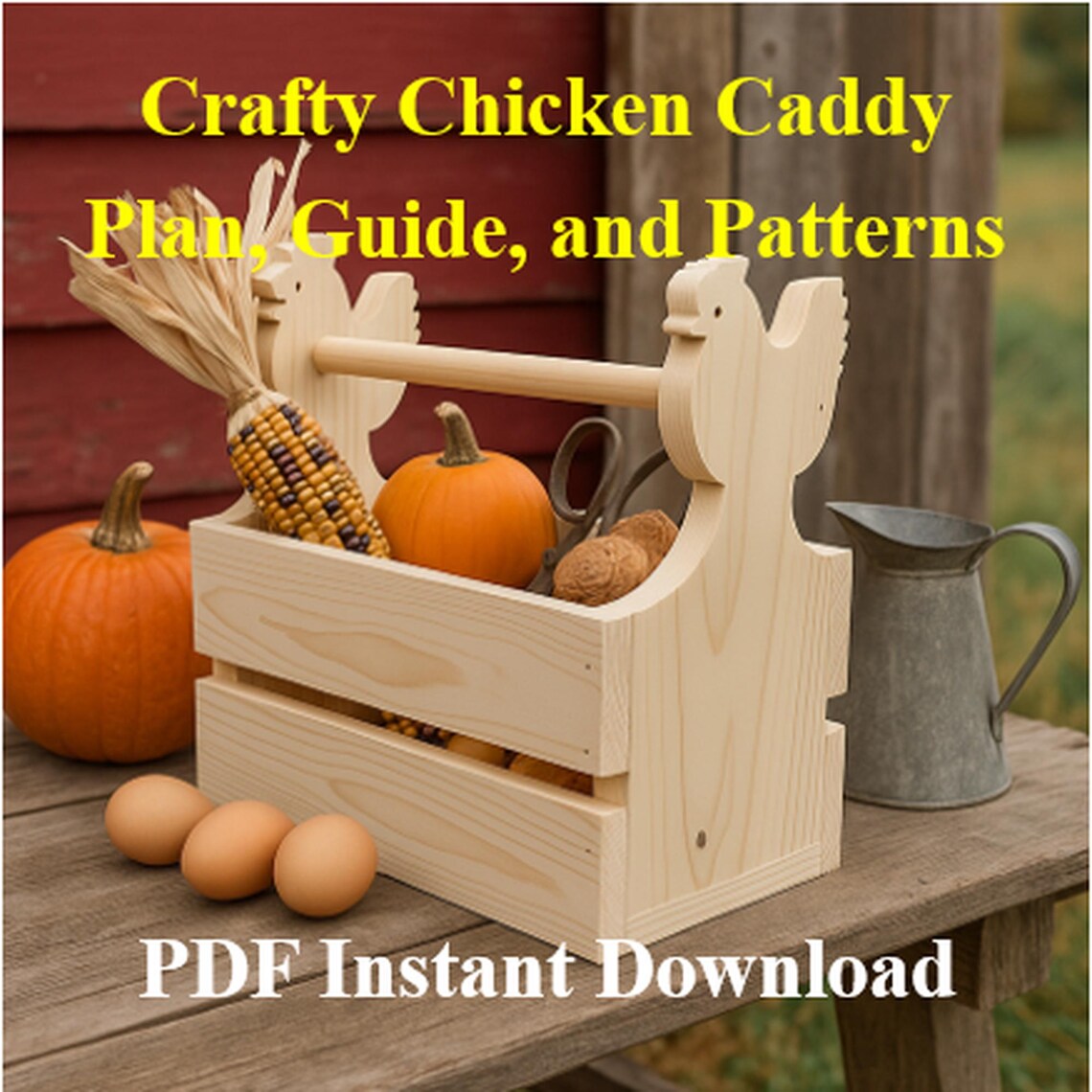 Crafty Chicken Caddy DIY Plans and Guide-pdf Download, Woodworking ...