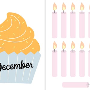 Colorful Cupcake Birthday Classroom Display - Etsy