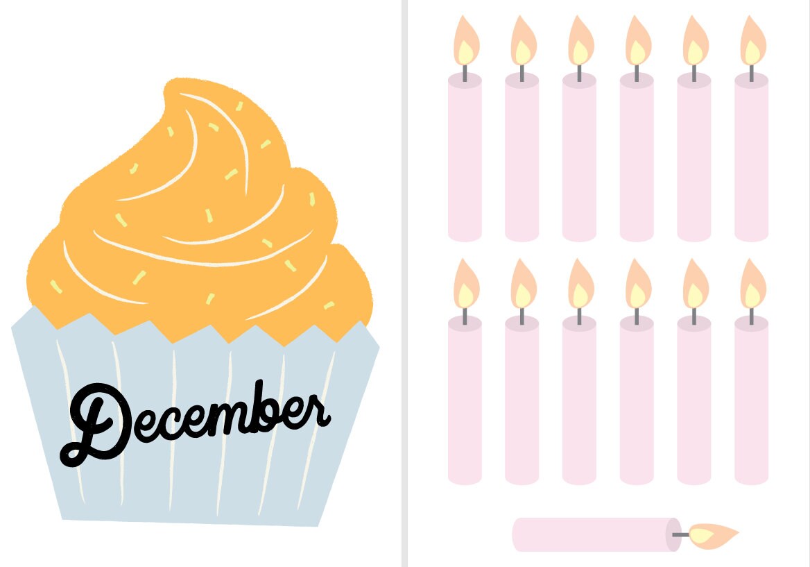 Colorful Cupcake Birthday Classroom Display - Etsy