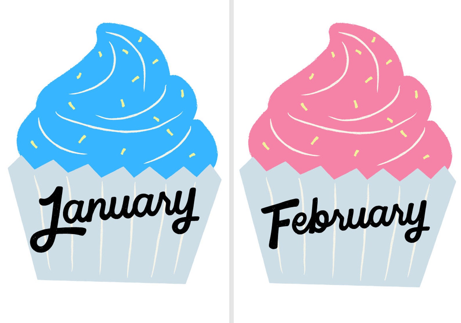 Colorful Cupcake Birthday Classroom Display - Etsy