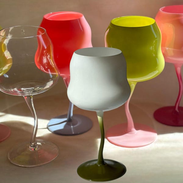 Funky Drink Glasses - Etsy
