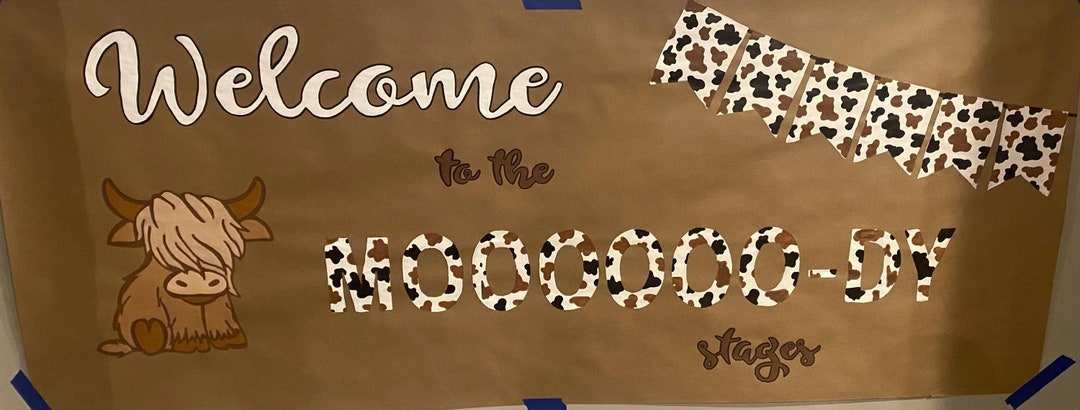 Hand Painted Kraft Paper Banner - Etsy