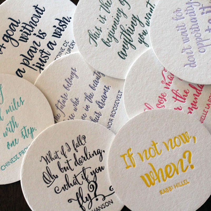 Quote Coasters - Etsy